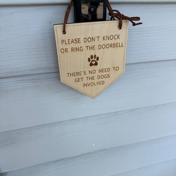 Please Do Not Knock or Ring Doorbell, Door Sign, Do Not Disturb Sign ...