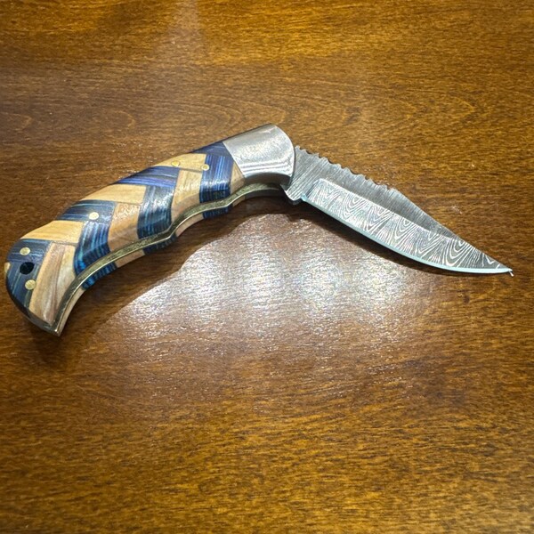 Handmade Damascus Cheese Knife Set of 5 Pcs With Olivewood Handle ...