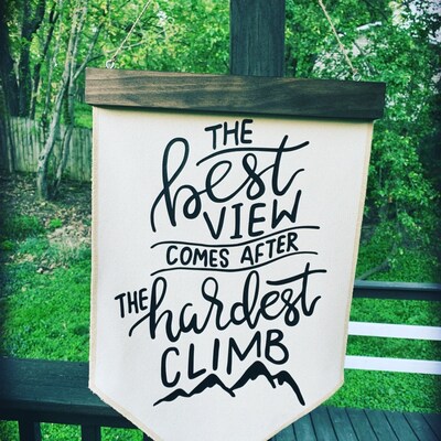Best View After Climb Mountains Motivation Inspiration - Etsy