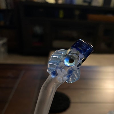 Fish GLASS STRAW Custom Straws Glass Straws Fish Straws Reusable Straws ...