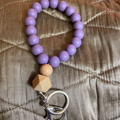 Boho Wristlet Keychain, Beaded Keychain Bracelet for Women, Cute Beaded ...