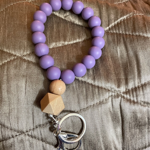 Boho Wristlet Keychain, Beaded Keychain Bracelet for Women, Cute Beaded ...