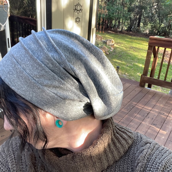 100% Cotton Slouchy Snood Hat for Women | Slouch Hat | Slouchy Beanie ...