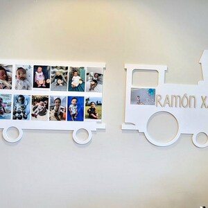 Train Wall Decor, Train Decor, Boy Nursery Name Sign, My First Year ...