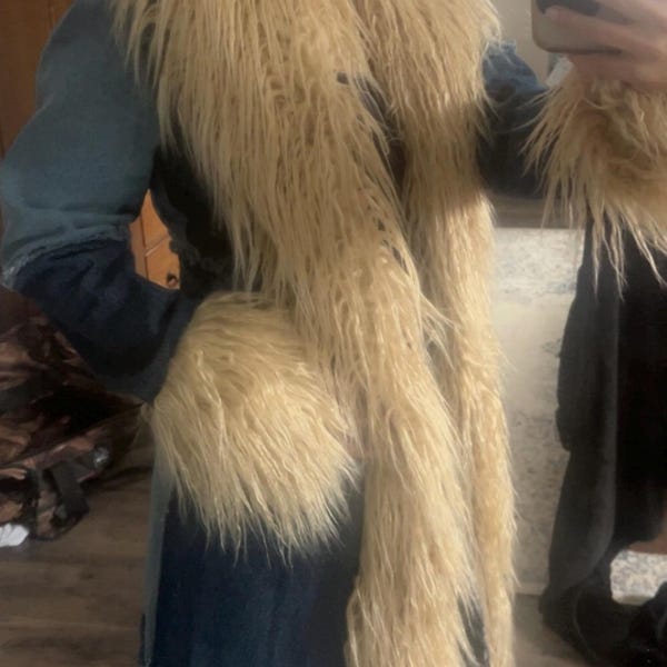 Iconic PENNY LANE COAT! Absolutely Luxurious Suede Leather & Mongolian ...