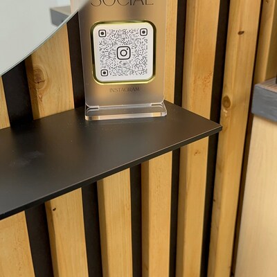 QR Code Sign Mini Stocking Stuffer Scan to Pay Sign Social Media Sign ...