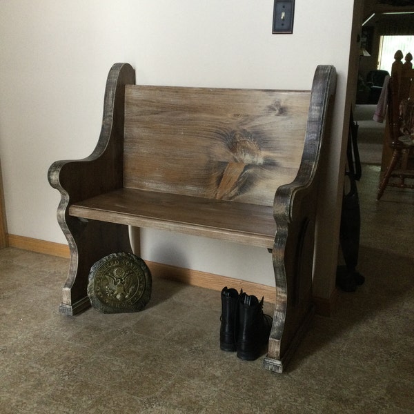 IN STOCK: Harvest - Church Pew Bench / Foyer, Entryway Furniture ...