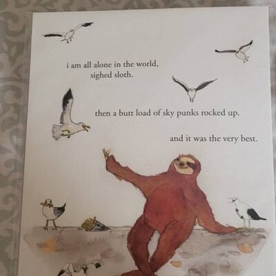 Moon Cat Signed Print by Zeppelinmoon - Etsy