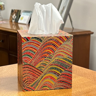 Handcrafted Tissue Box Cover Made With Japanese Chiyogami Washi Paper ...