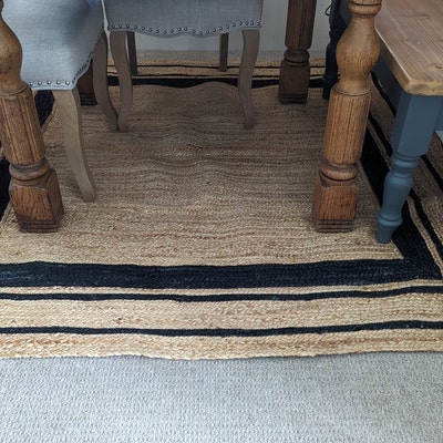 Handmade Natural Jute Yellow Rug, Hand Woven Jute Rug Yellow Color ...