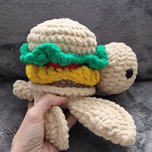 Burger Turtle Crochet Pattern PDF Download Beginner - Etsy