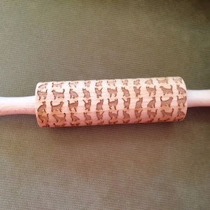 CATS Embossing Rolling Pin. Engraved Dough Roller for Cat Lovers. Gift ...