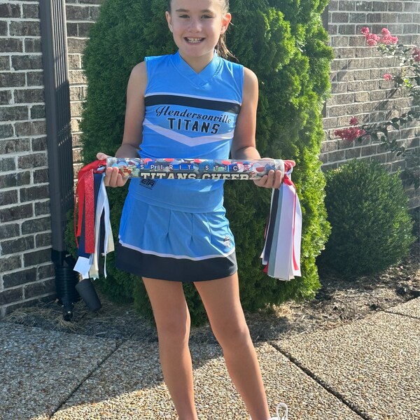 Custom, Fillable Candy Cane Cheer Spirit Stick | Fill With Candy, Etc ...