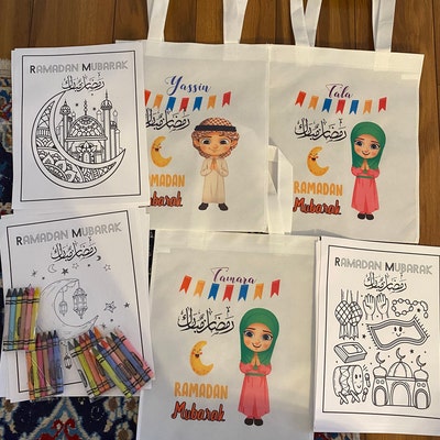 Ramadan Kids Gift, 10x13, Personalized Ramadan Gift Bag, Eid Goodie ...