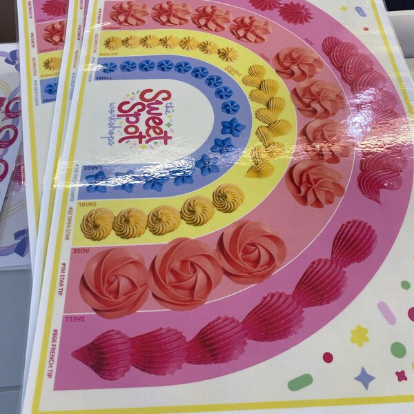 Rainbow Piping Practice Sheet XL DIGITAL DOWNLOAD - Etsy