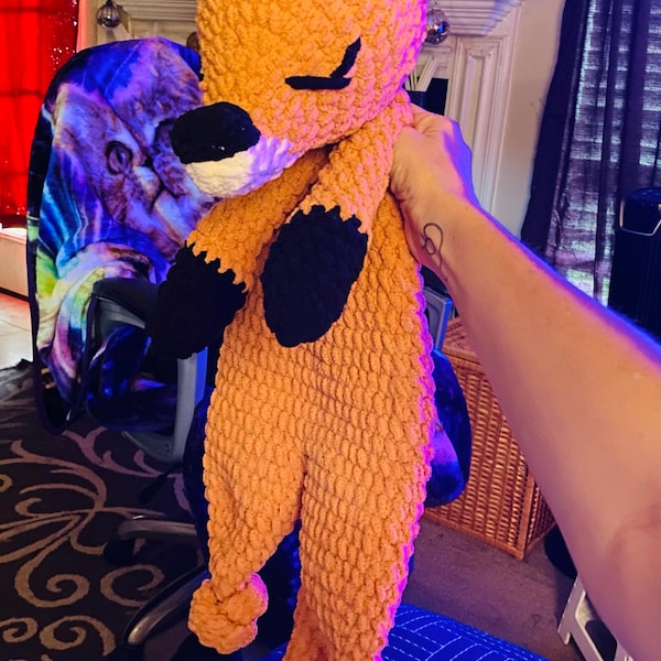 FOX Snuggler Plush Lovey Crochet Pattern PDF | Forest Animal Security ...