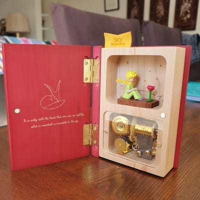 Le Petit Prince Mini Book Music Box the Little Prince Gift Holiday ...