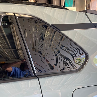 Fits 2019-2024 Toyota RAV4 Rear Side Windows Topographic Map Decal ...