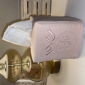 Custom Large Embroidered Monogram Pillow 16 by 12 Great Gift Idea ...