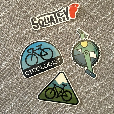 Cycling Sticker Set Bike Decals for Car Windows or Water Bottles ...