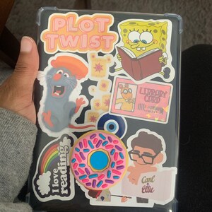 Hand Necklace Sticker Kindle Sticker Bookish Sticker - Etsy