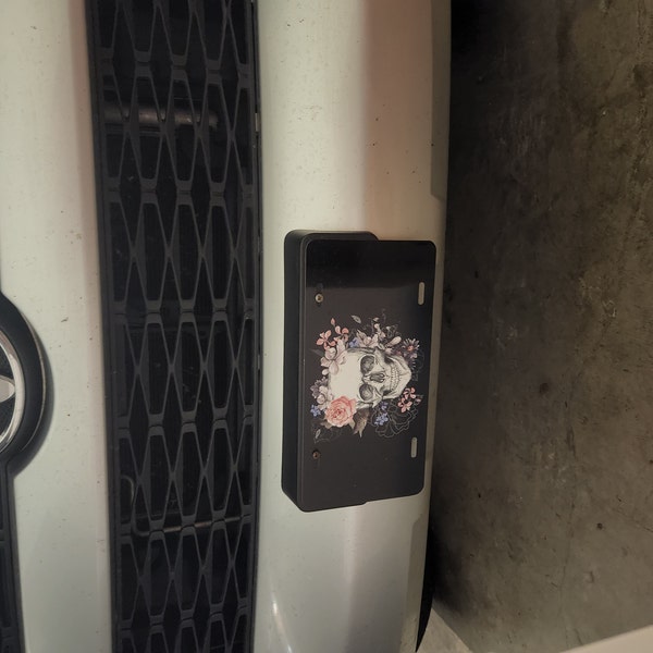 Distressed American Flag License Plate - Muted Gray Don't Tread on Me ...