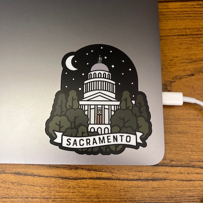 Sacramento / CA Capitol Sticker - Etsy