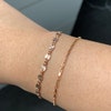 Simple Rose Gold Chain Bracelet Minimalist Rose Gold - Etsy