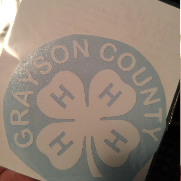 4-H Logo Decal - Etsy