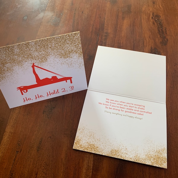 Pilates Holiday Cards (pack of 10) - A Pilates Studio Holiday - Pilates ...