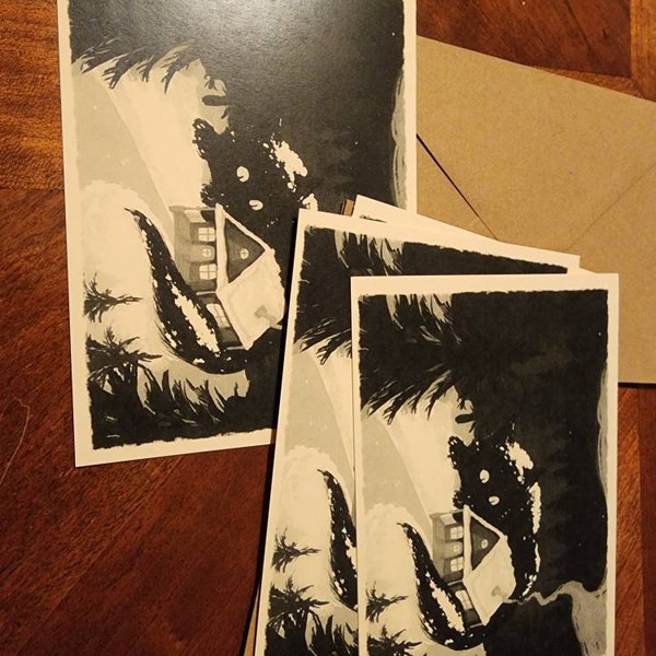 Nightcrawler — Stickers — Horror Ink Art — Dark Monster Gift — Surreal ...