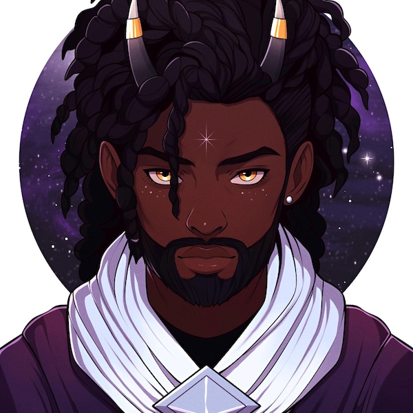 Custom Anime Portrait, Digital Character Headshot Commission, 100% Hand ...