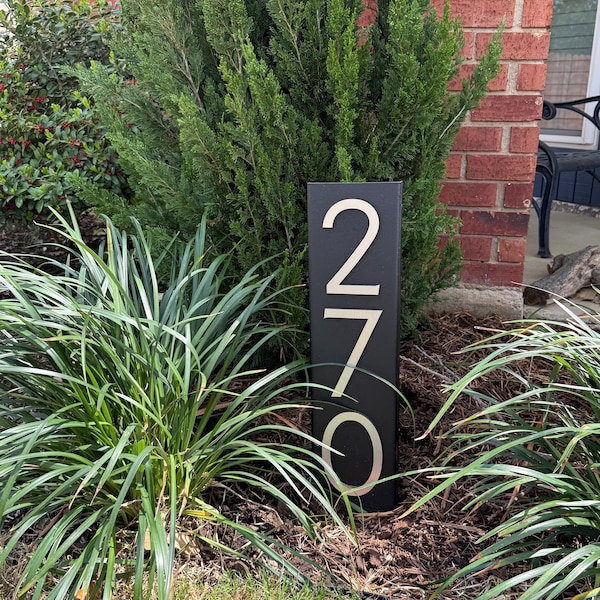 Clean Modern House Numbers / White House Number / Outside Address Sign ...