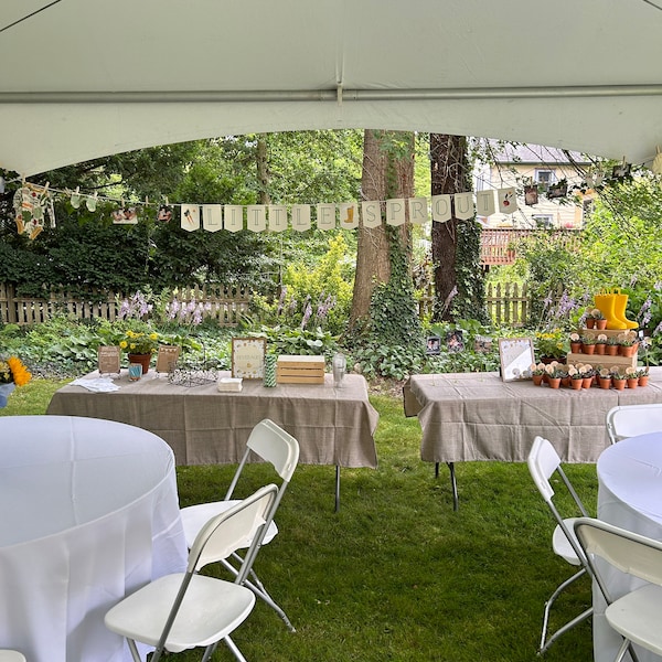 Little Sprout Banner | Little Sprout Baby Shower | Garden Party ...