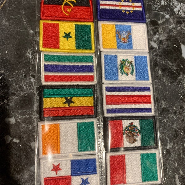 Flags of the World 1 Embroidered Flag Patch - Etsy