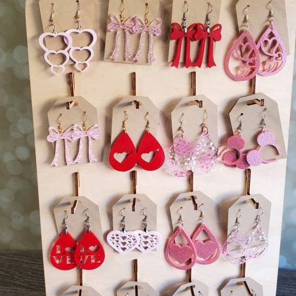 Earring Display Stand Digital File: Laser Cut Pattern (ai SVG EPS) - Etsy