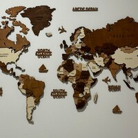Wood Map Wooden World Map With Background Large Wall Art World Map Wall ...