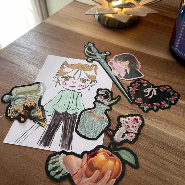 The Cruel Prince Vinyl Stickers Set | Jude and Cardan | Jude Duarte ...