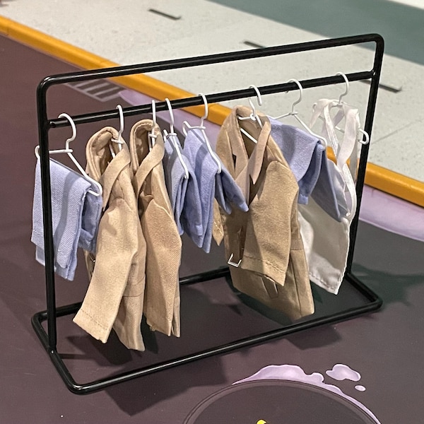 1:12 Scale Metal Doll Clothing Rack Set, Ob11 Clothing Rack, Doll ...