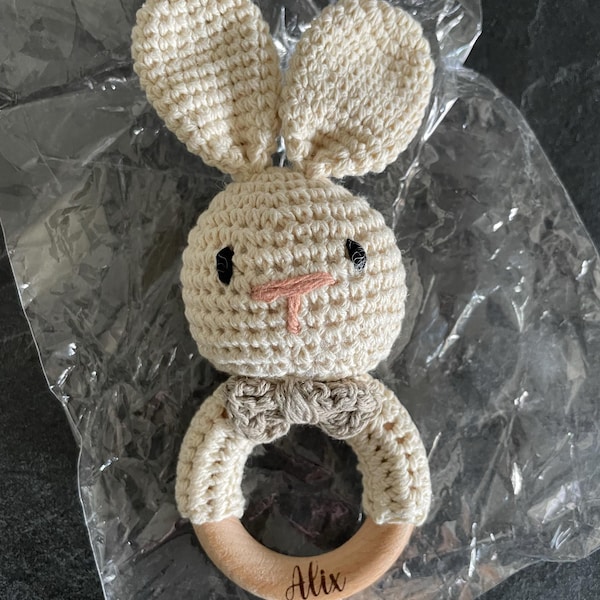 Custom Engraved Baby Rattle With Name, Newborn Baby Rattle, Engraved ...