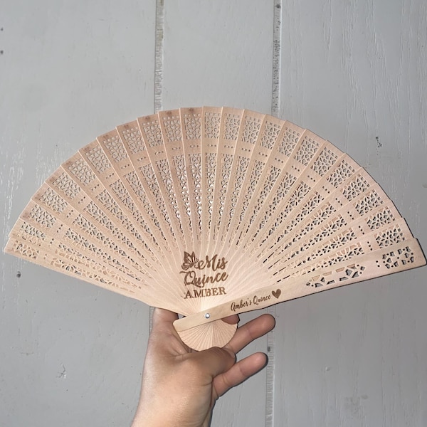 Bulk Mis Quince Años Fan Custom Birthday Favors Quinceañera Party ...