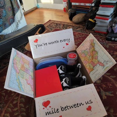 Long Distance Relationship Care Package Stickers / Care Package for ...