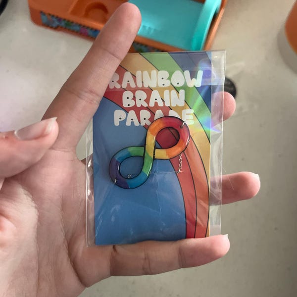 Neurodiversity Handbook Hinge Pin, Autism Pin, Fidget Toy, ADHD Pin ...