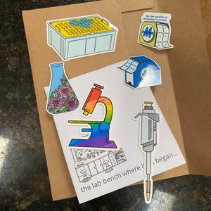 DNA and Nucleotide Stamp Sticker Biologist Aesthetic Genetics Research ...