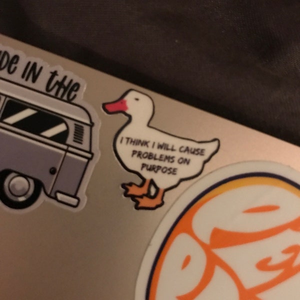 I Think I Will Cause Problems on Purpose Stickers Labtop Aesthetic ...