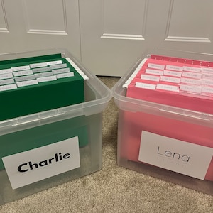 Printable Milestone Tote Labels Instant Download School File Box Labels ...