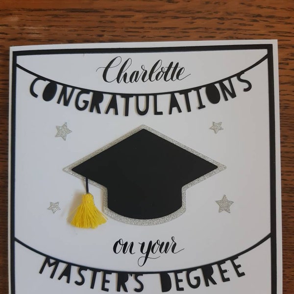 Personalised Congratulations on Your Degree Card | Masters Degree ...