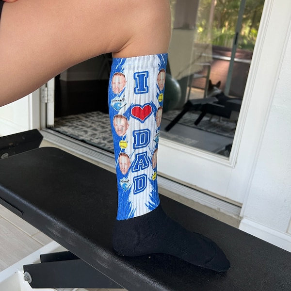 Custom Fireman Socks, Firefighter Wife, Thin Red Line, Firefighter Gift ...