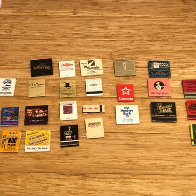 LOT OF 30 MATCHBOOKS From the 40s to 90s / Vintage Matches Matchbook ...