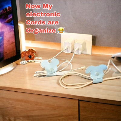 Animal Cable Organizer SVG, Critter Cord Tidy Template, Earphone Holder ...